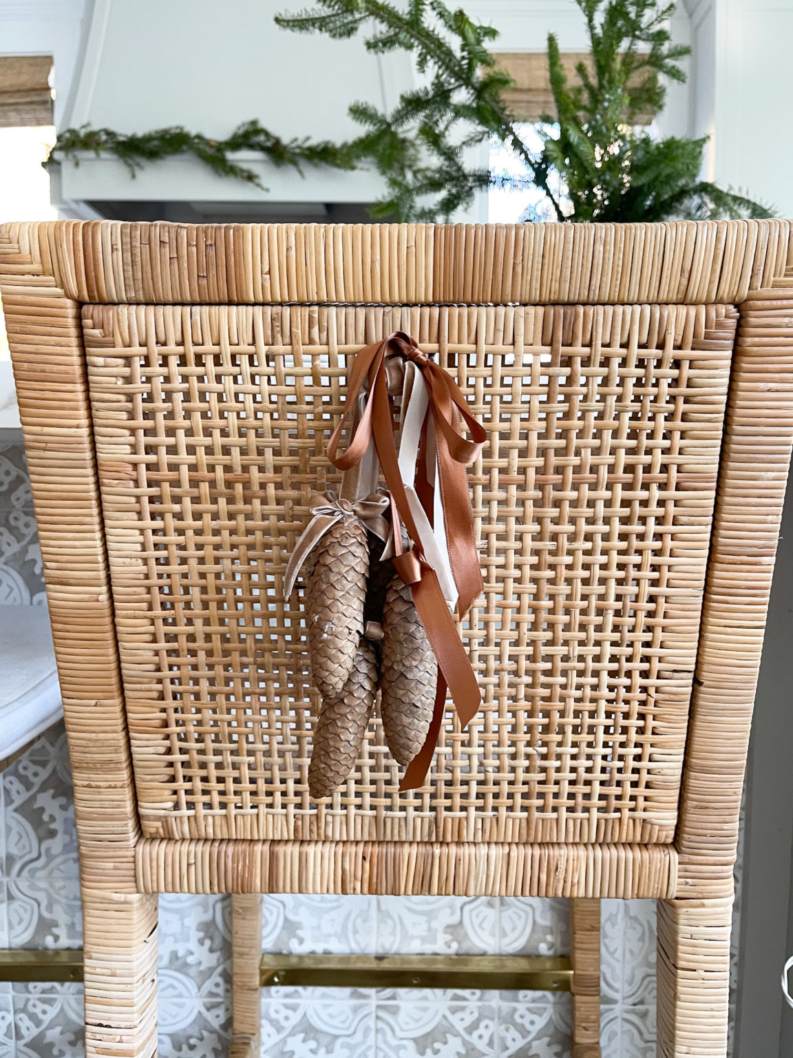Pinecone Chair Hangings - Finding Lovely