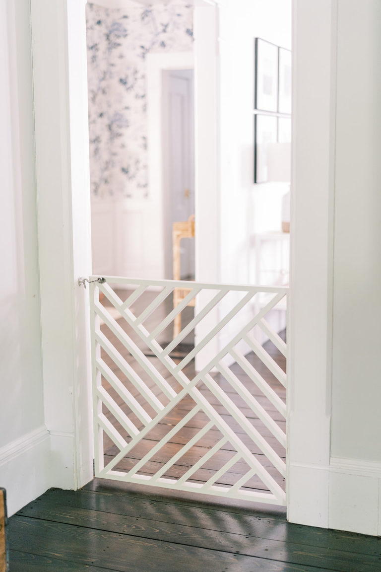 A Pretty DIY Baby Gate - Finding Lovely