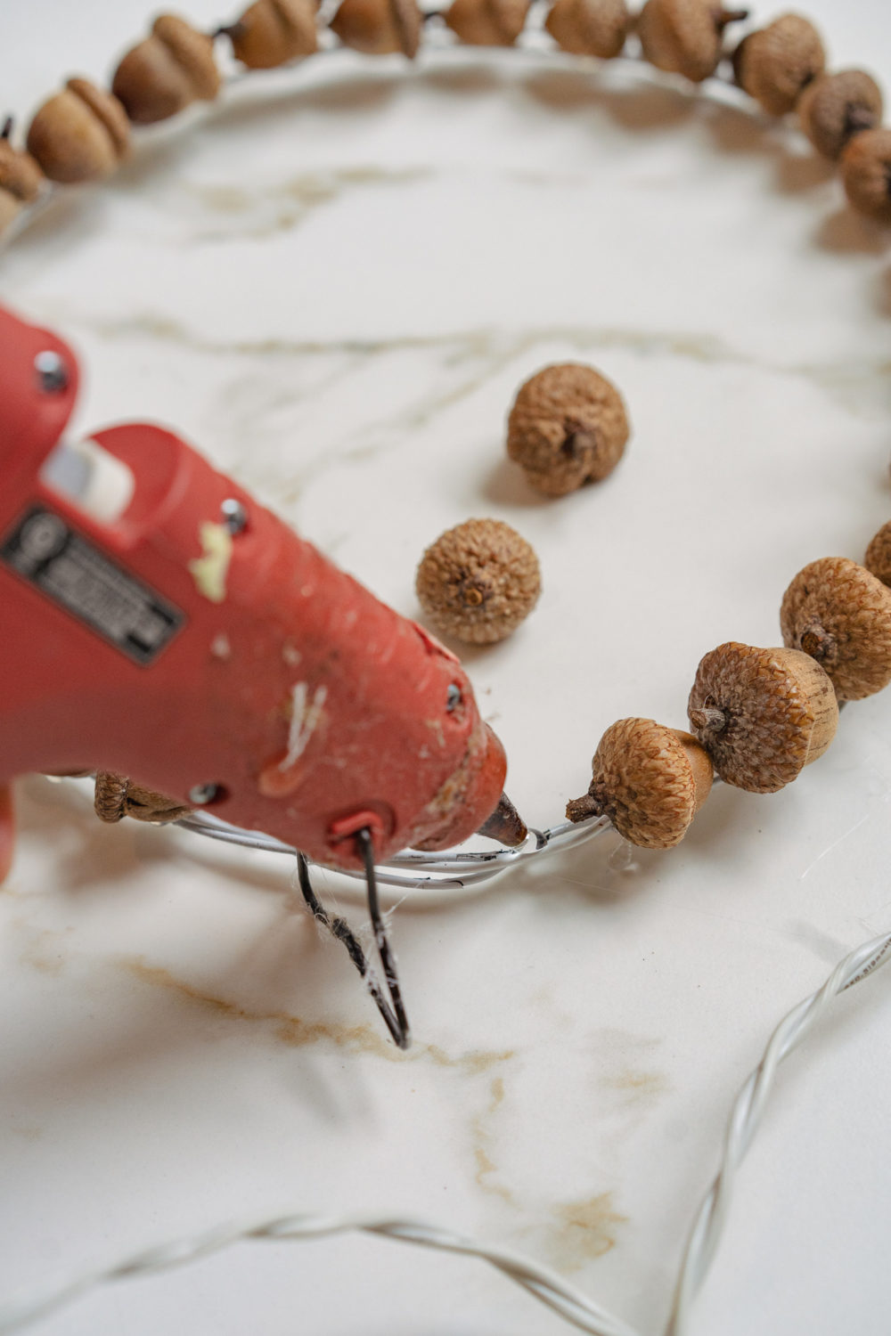Fall Acorn Wreath - Finding Lovely